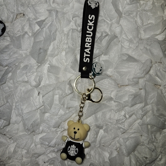 Starbucks | Accessories | Starbucks Teddy Bear Keychain Collectors Item ...